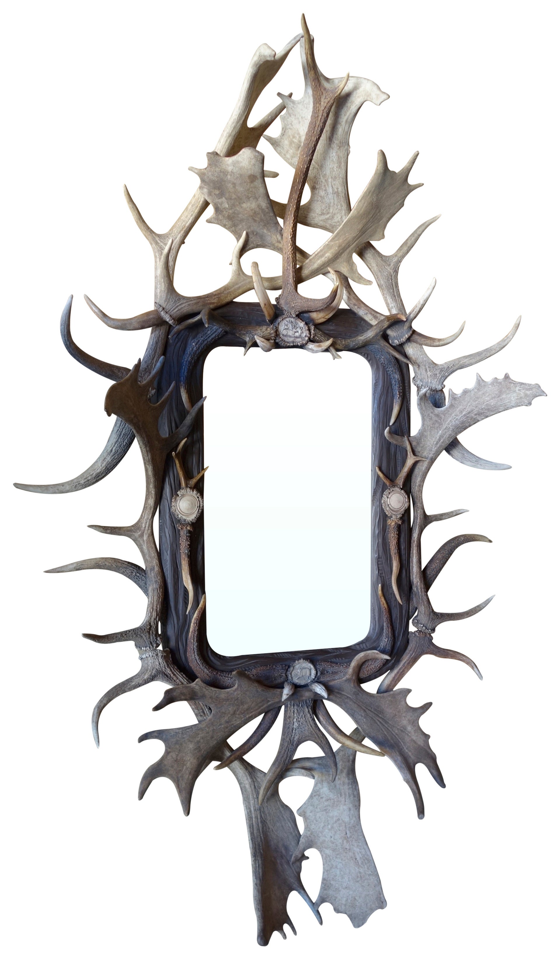 Monumental Antler Mirror from Germany 19th Century at 1stDibs