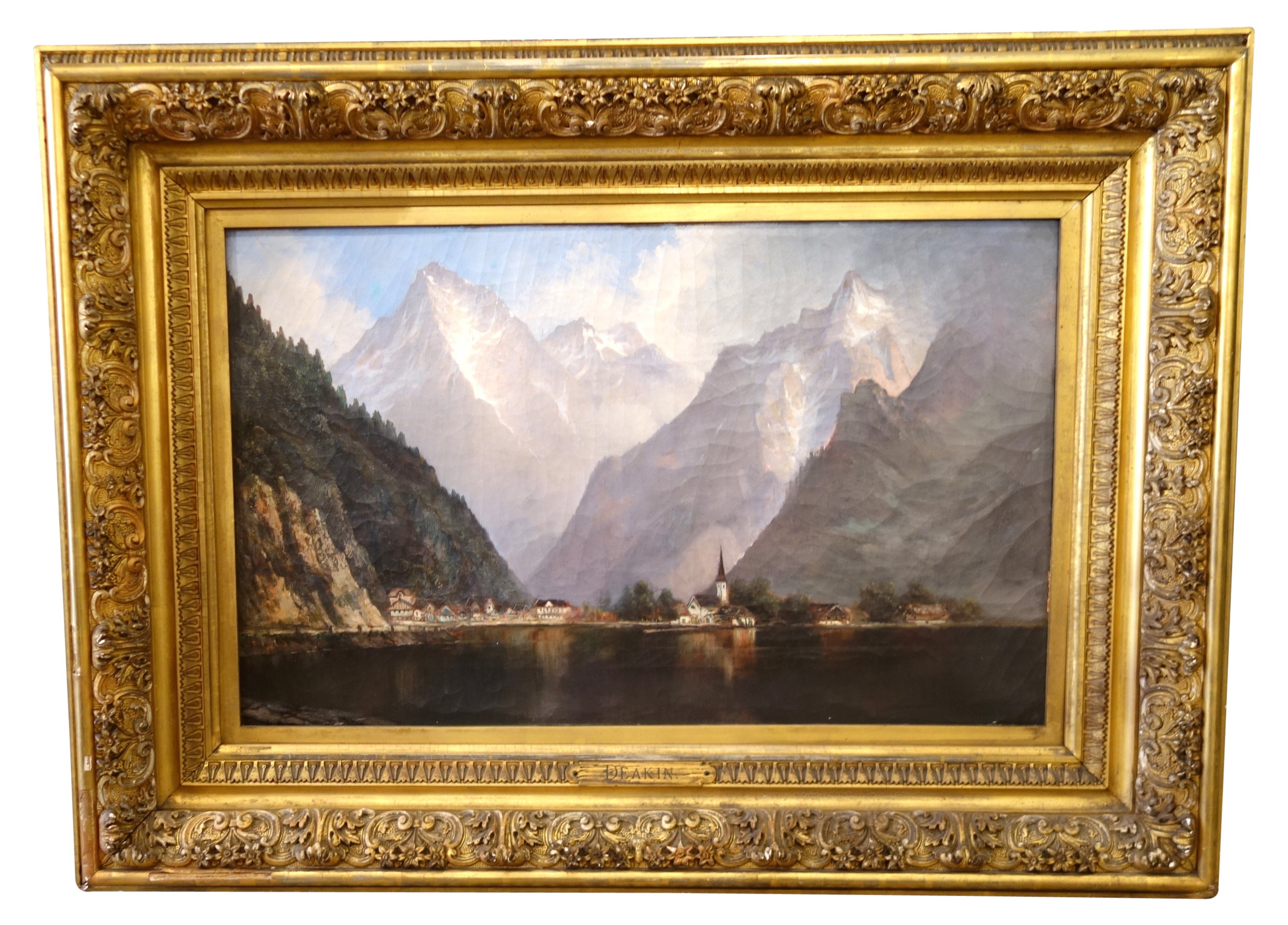 "A Lake in Switzerland" by Edwin Deakin at 1stDibs