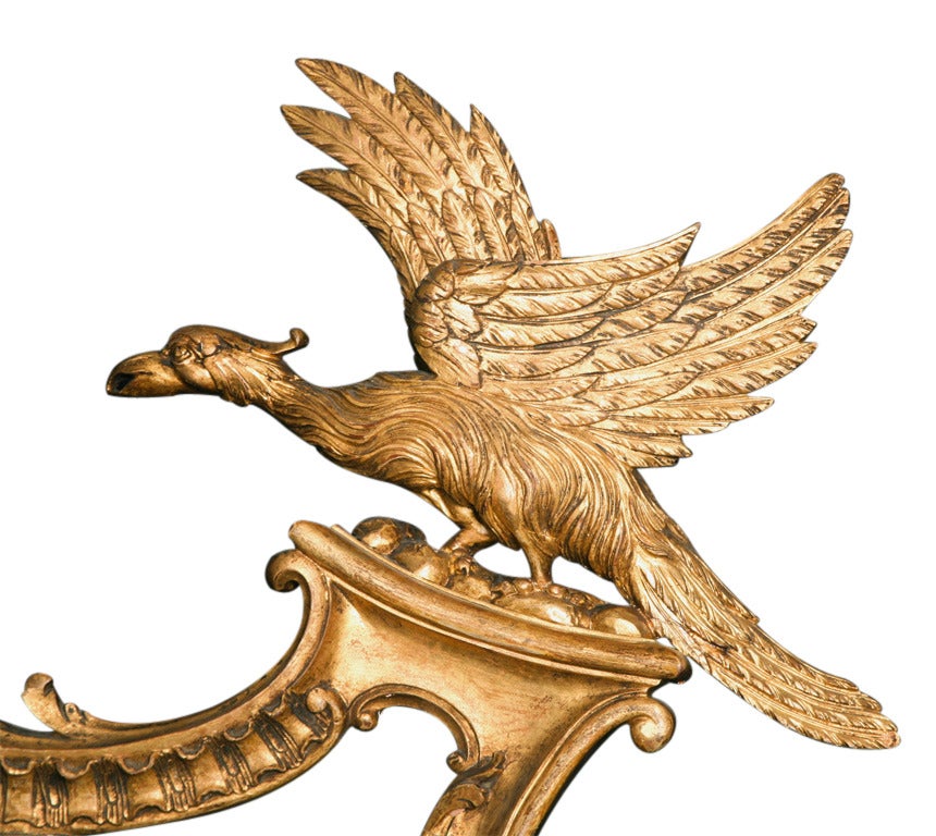 English Ho Ho Bird Mirror in the Manner of Chippendale at 1stDibs ...