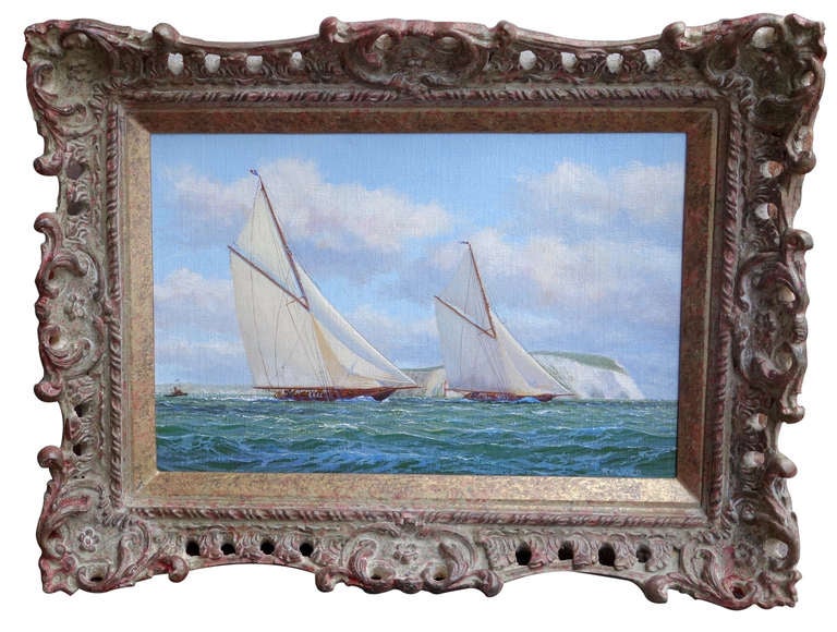 "Vigilant and Britannia Racing" by Stephen Renard at 1stDibs