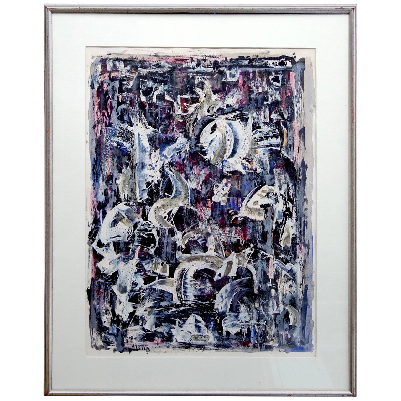 Large Bold Abstract Painting by Joseph Stabilito For Sale at 1stDibs