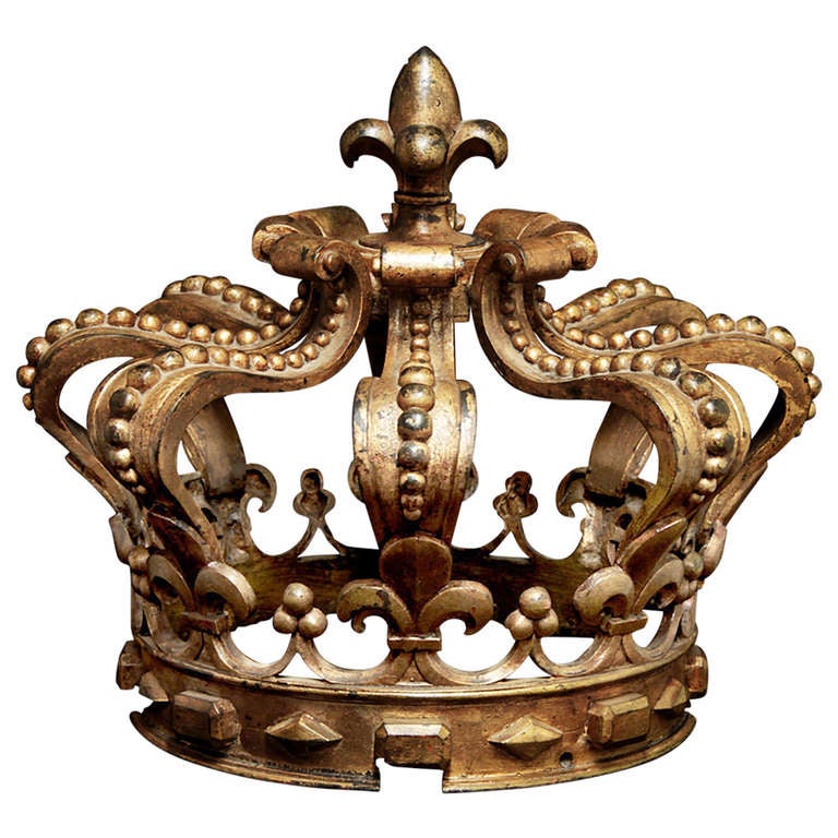 Unusual 19th Century French Bronze Crown at 1stDibs