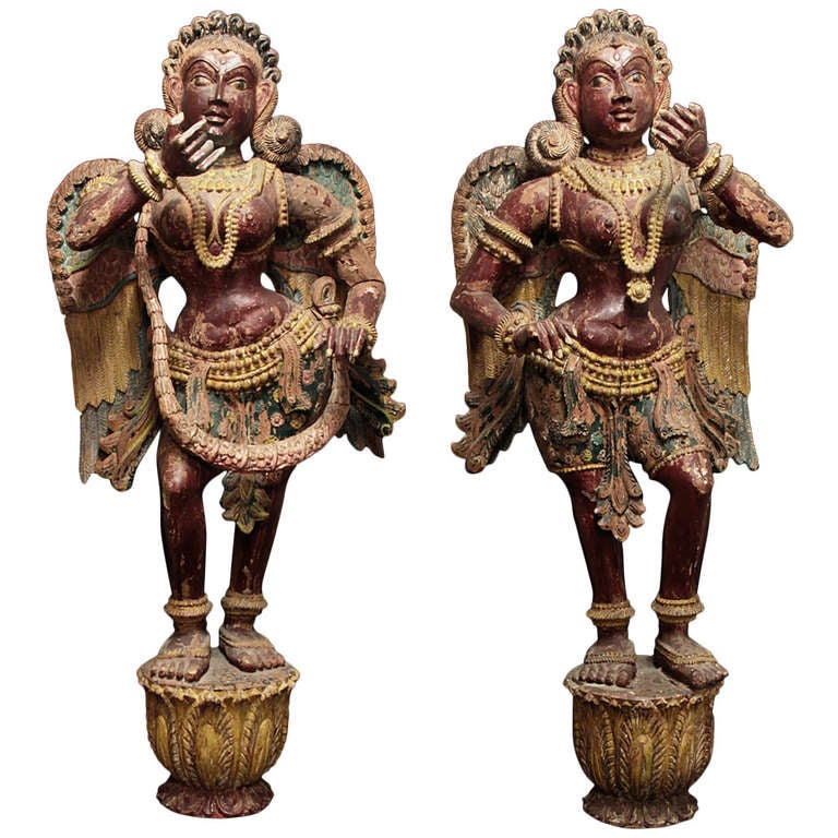 Pair of Carved Angels, Goa, circa 1750 at 1stDibs | angels in disguise goa