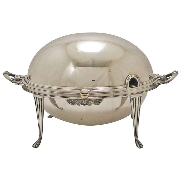 English Silver Plated Walker and Hall Breakfast Server at 1stDibs