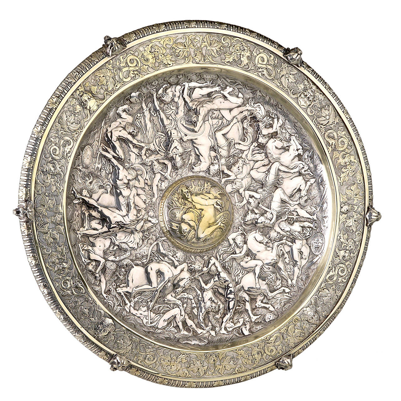 A Rosewater or Sideboard dish (shield) designed by Antoine Vechte for ...