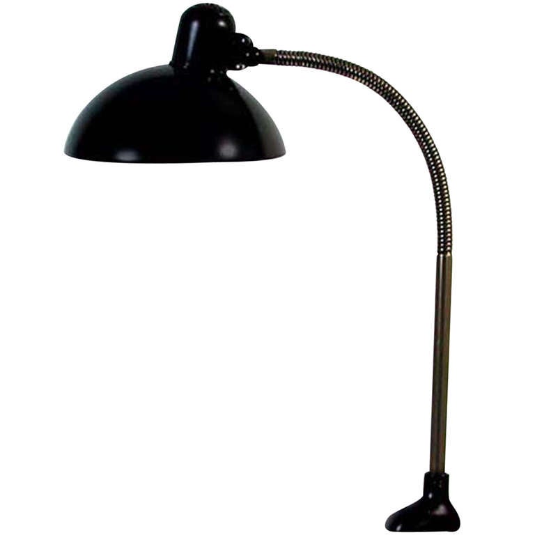 1930s Bauhaus 6740 Black Kaiser Idell Industial Clamp Task Lamp at 1stDibs