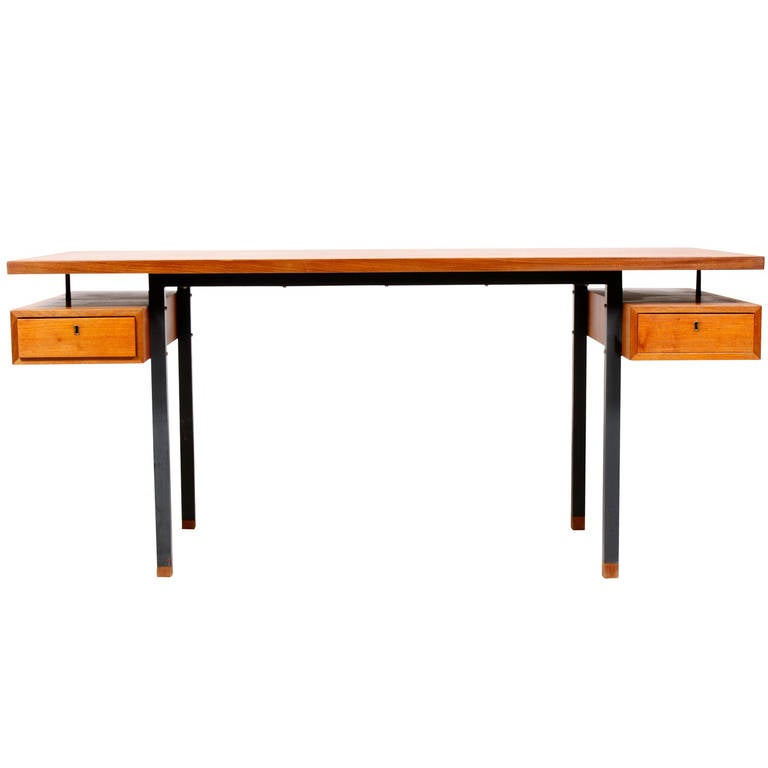 Custom-Made Partners Desk at 1stDibs