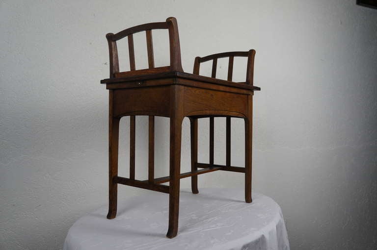 Antique Wood and Stoneware Bidet For Sale at 1stDibs