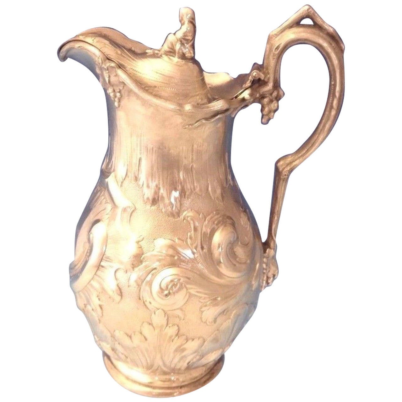 Tiffany and Co. Sterling Silver Water Pitcher Lid with Figural Finial ...