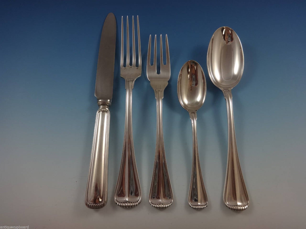 Milano by Buccellati Sterling Silver Flatware Set of 12 Service, Italy ...
