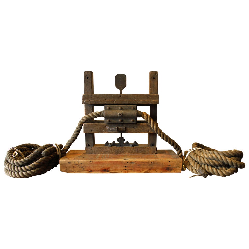 Antique Rope Machine - 3 For Sale on 1stDibs | antique rope maker for sale