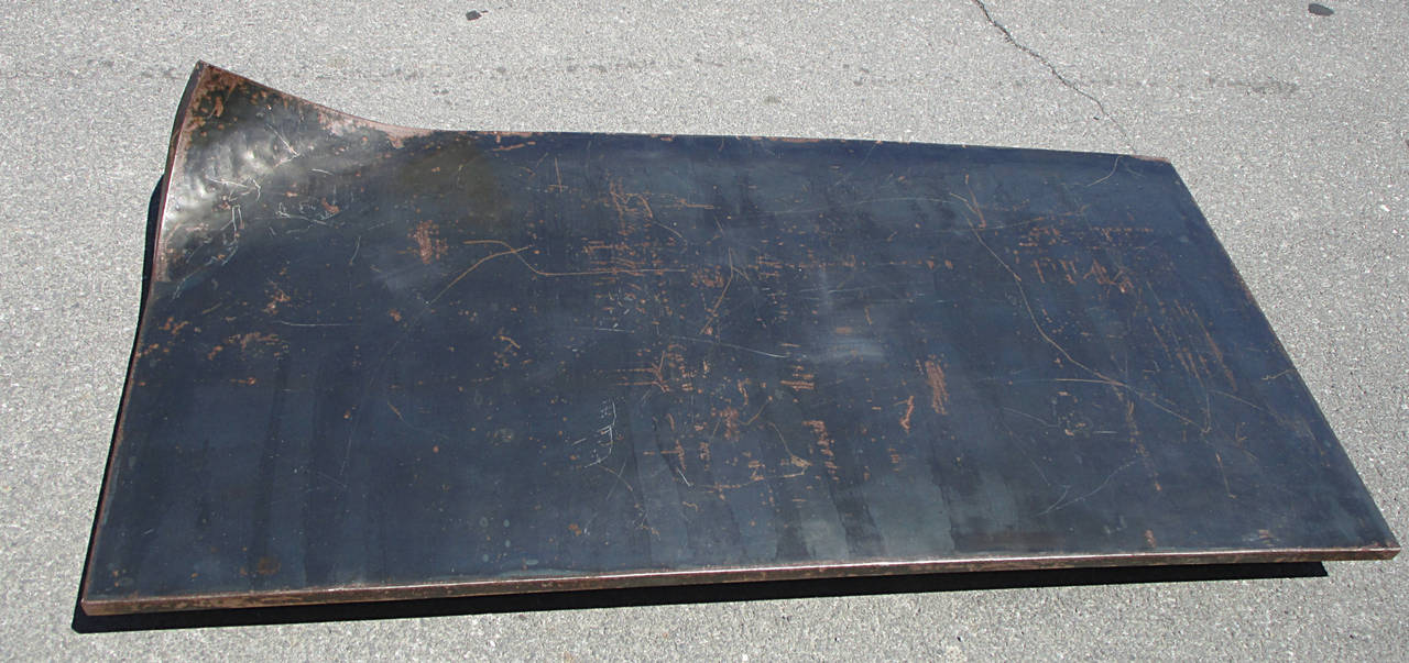 Floating Steel Table at 1stDibs