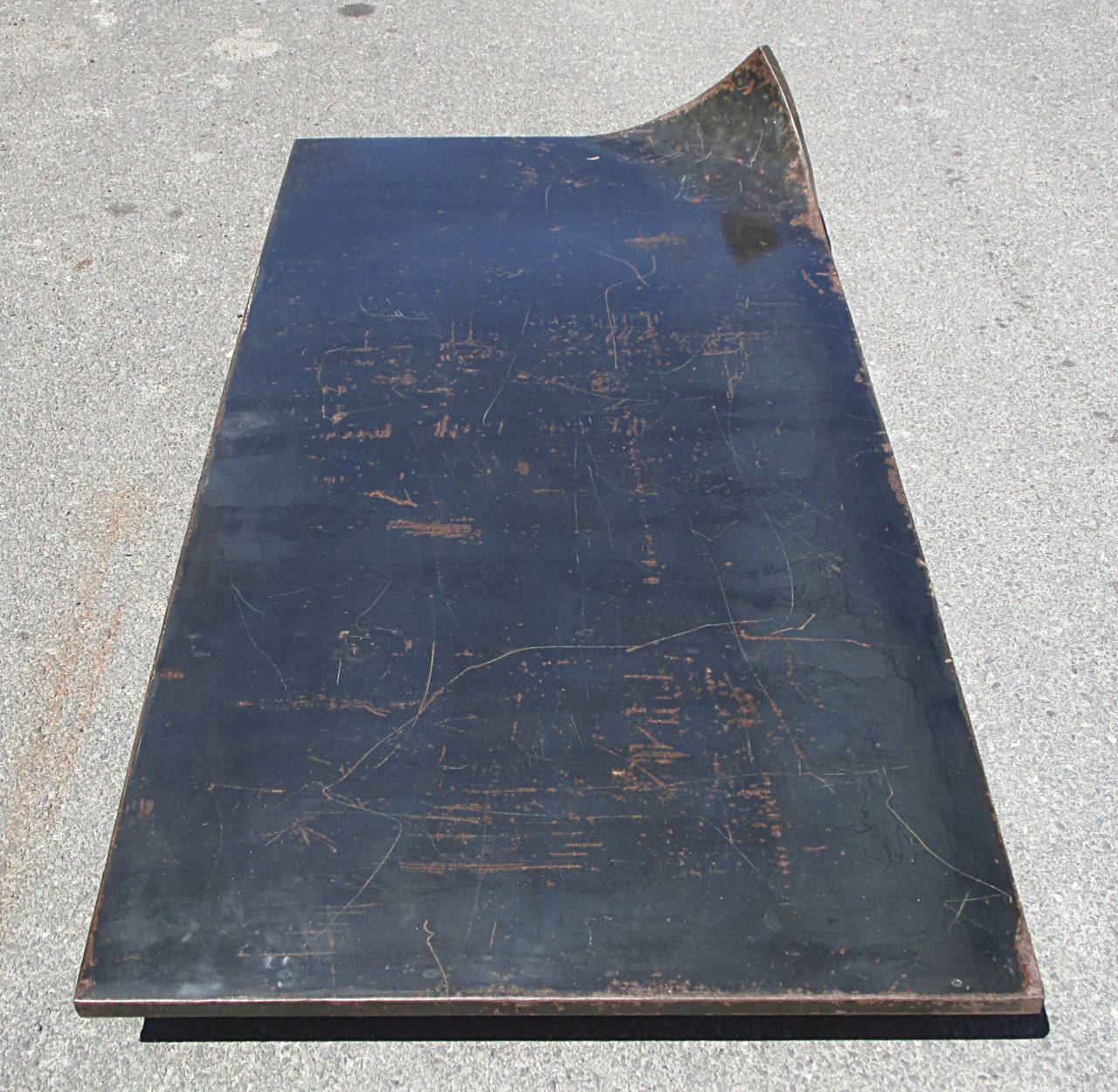 Floating Steel Table at 1stDibs
