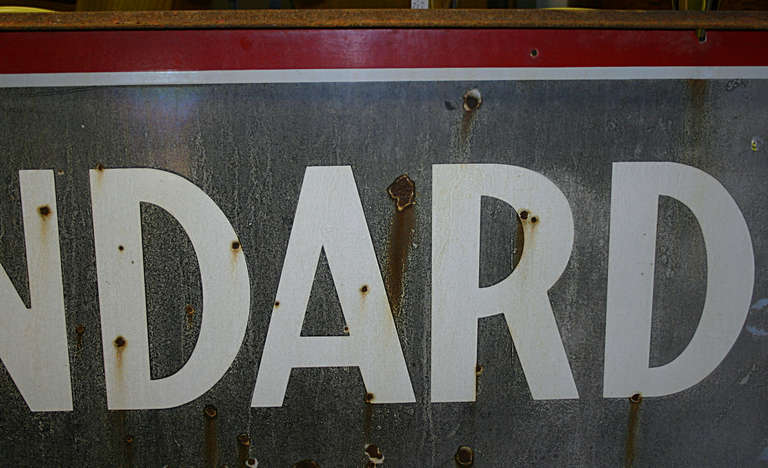 Standard Oil Double Sided Porcelain Sign For Sale at 1stDibs | standard ...