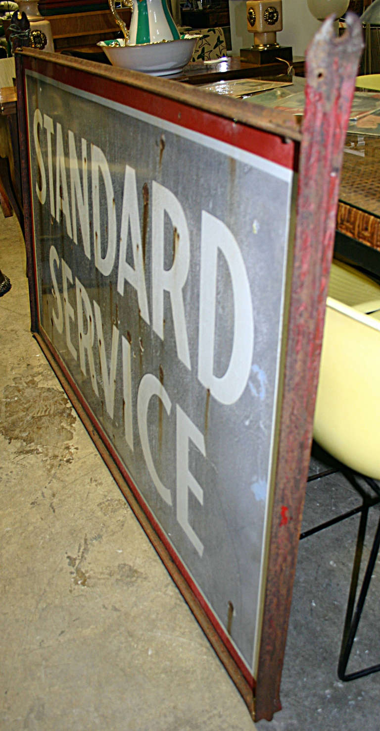 Standard Oil Double Sided Porcelain Sign For Sale at 1stDibs | standard ...