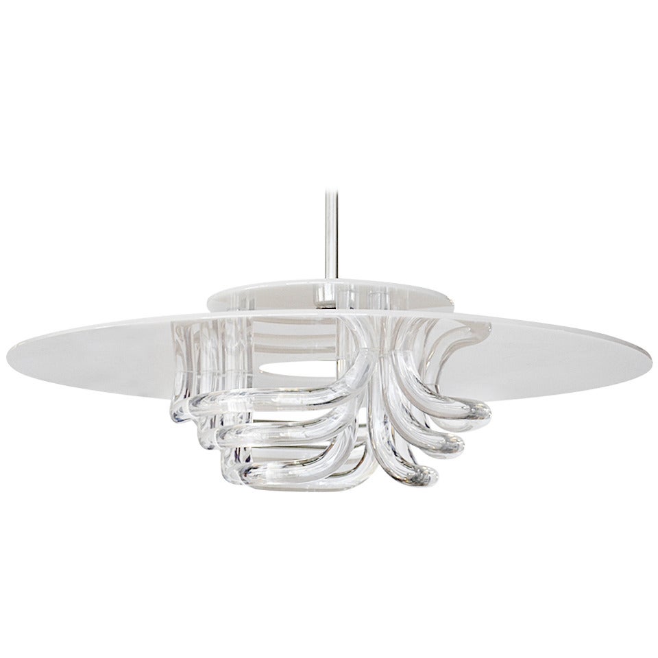 Lucite Chandelier at 1stDibs
