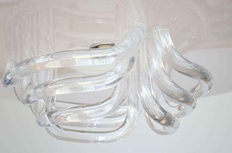Lucite Chandelier at 1stDibs