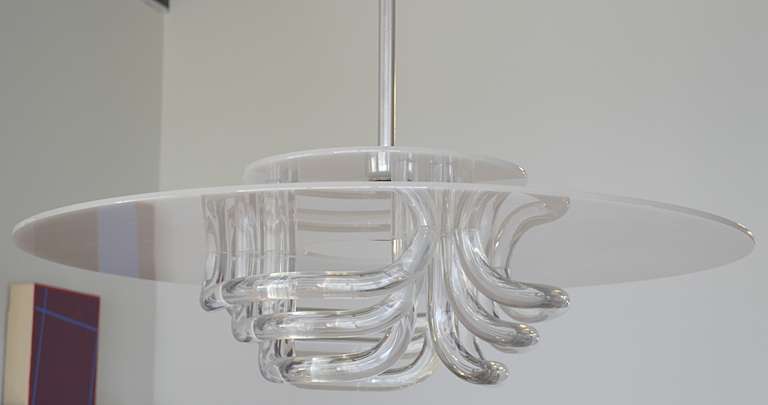 Lucite Chandelier at 1stDibs