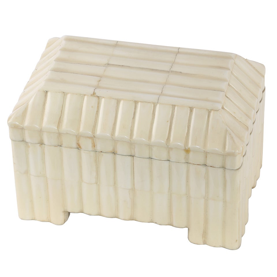 1980s Tessellated-Bone Box by Enrique Garces For Sale at 1stDibs