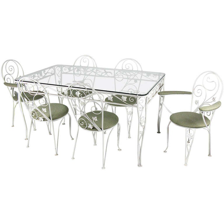 Iron Dining Set For Sale at 1stDibs