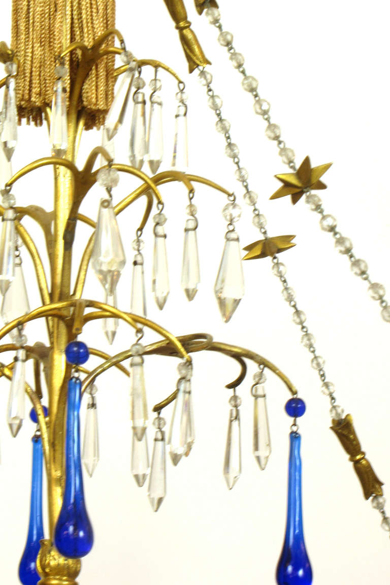 Gilt Bronze Four Light Gasolier For Sale at 1stDibs