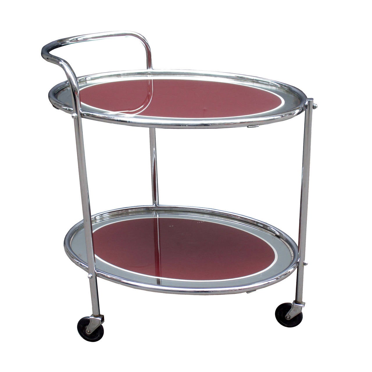 Cantilever Serving Cart by Carl Aubock at 1stDibs