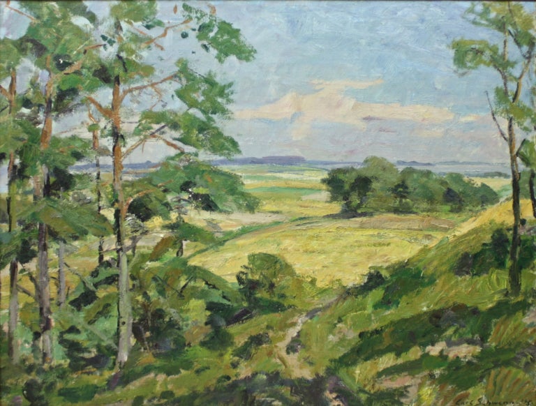 Summer Landscape by Carl Schwenn (1888-1973) For Sale at 1stDibs