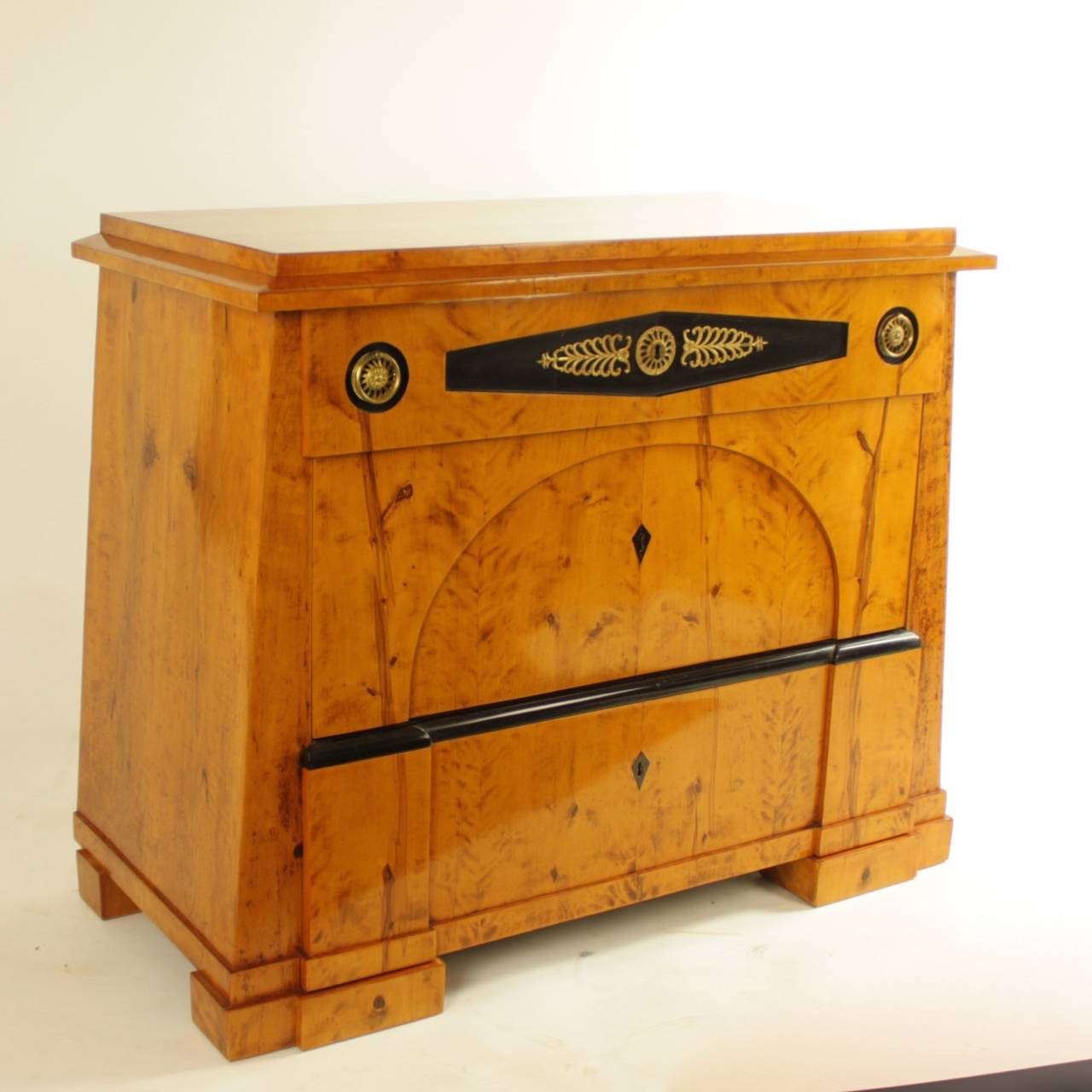 Karelian Birch and Ebonized Biedermeier Commode, Berlin, circa 1820 at ...