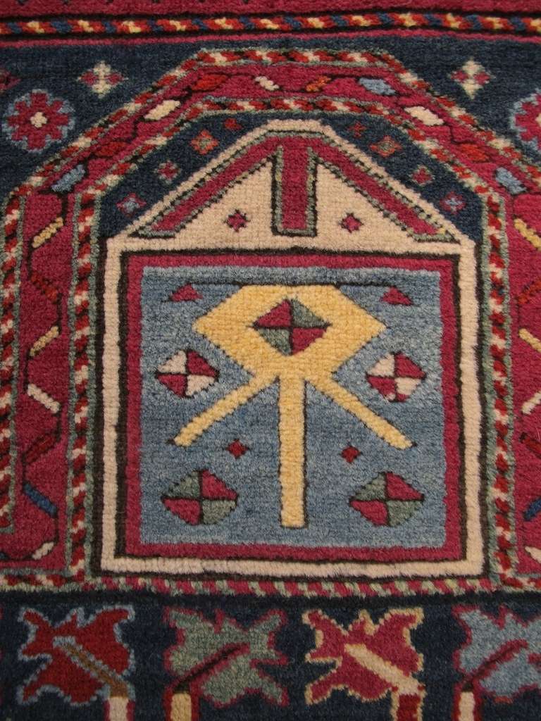 Caucasian Talish Prayer Rug at 1stDibs