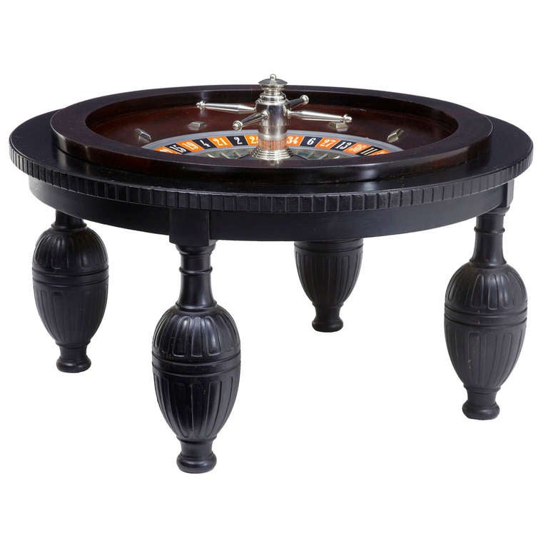 20th Century Mahogany Roulette Wheel at 1stDibs