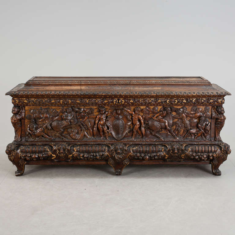 Walnut Cassone For Sale at 1stDibs