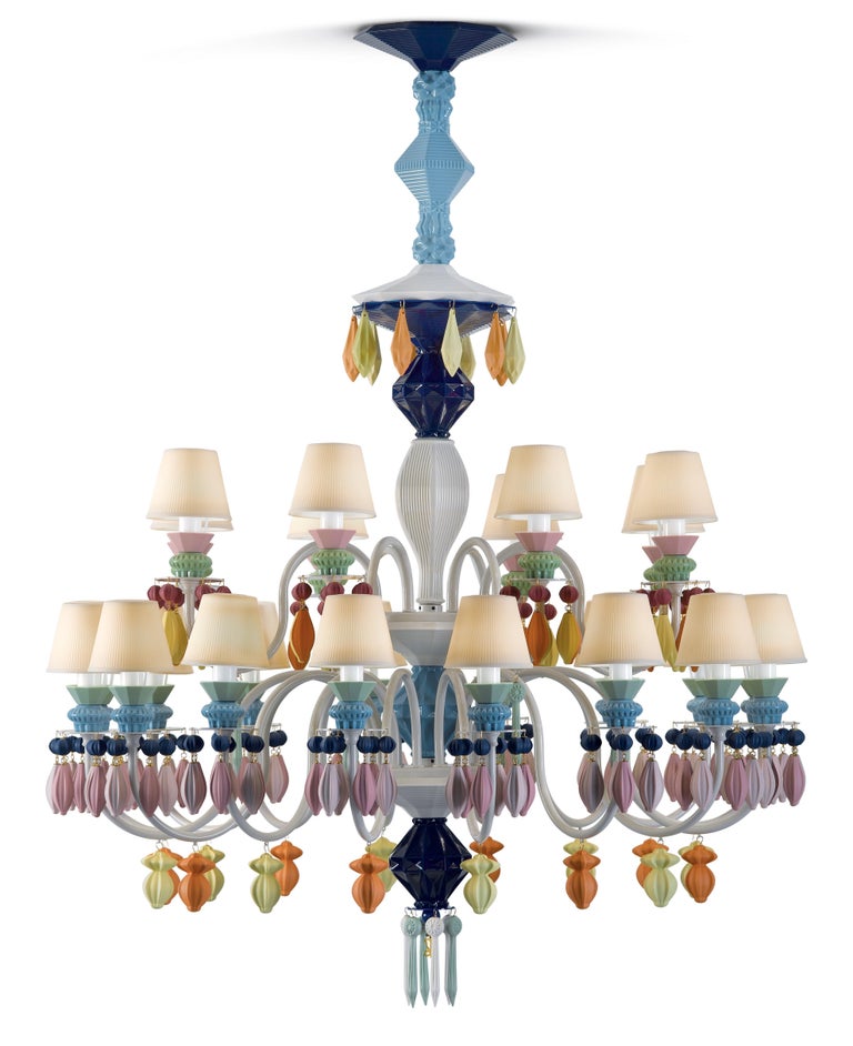 Customizable Lladro Belle de Nuit 24-Light Chandelier For Sale at ...