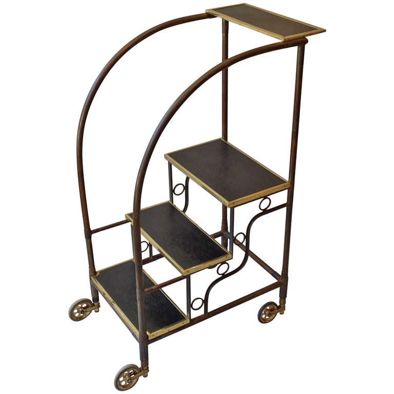 A Set of 1920s Art Deco Library Steps at 1stDibs