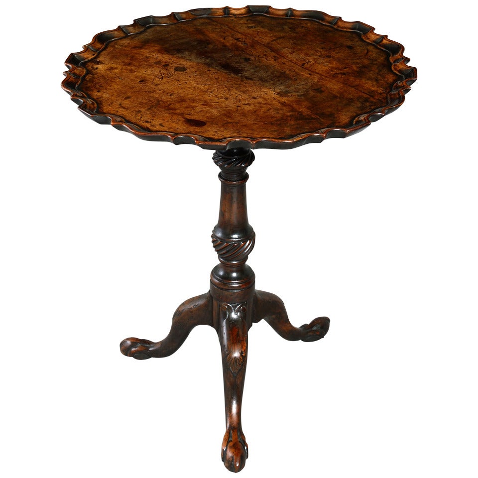 An 18th Century George III Pie Crust Tripod Table at 1stDibs