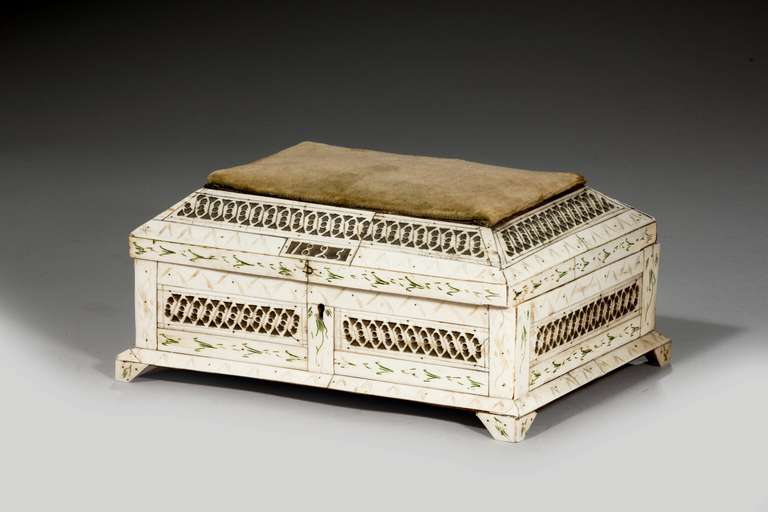 19th Century Russian Bone Casket For Sale at 1stDibs