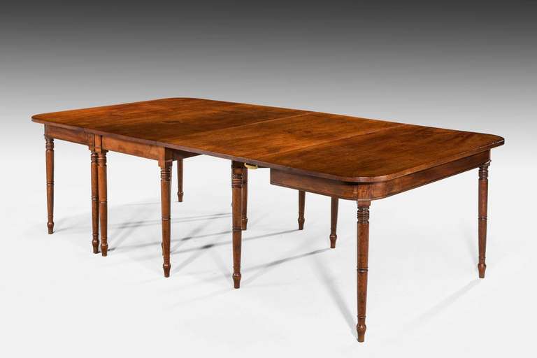 George III Period Mahogany Three Section Dining Table at 1stDibs