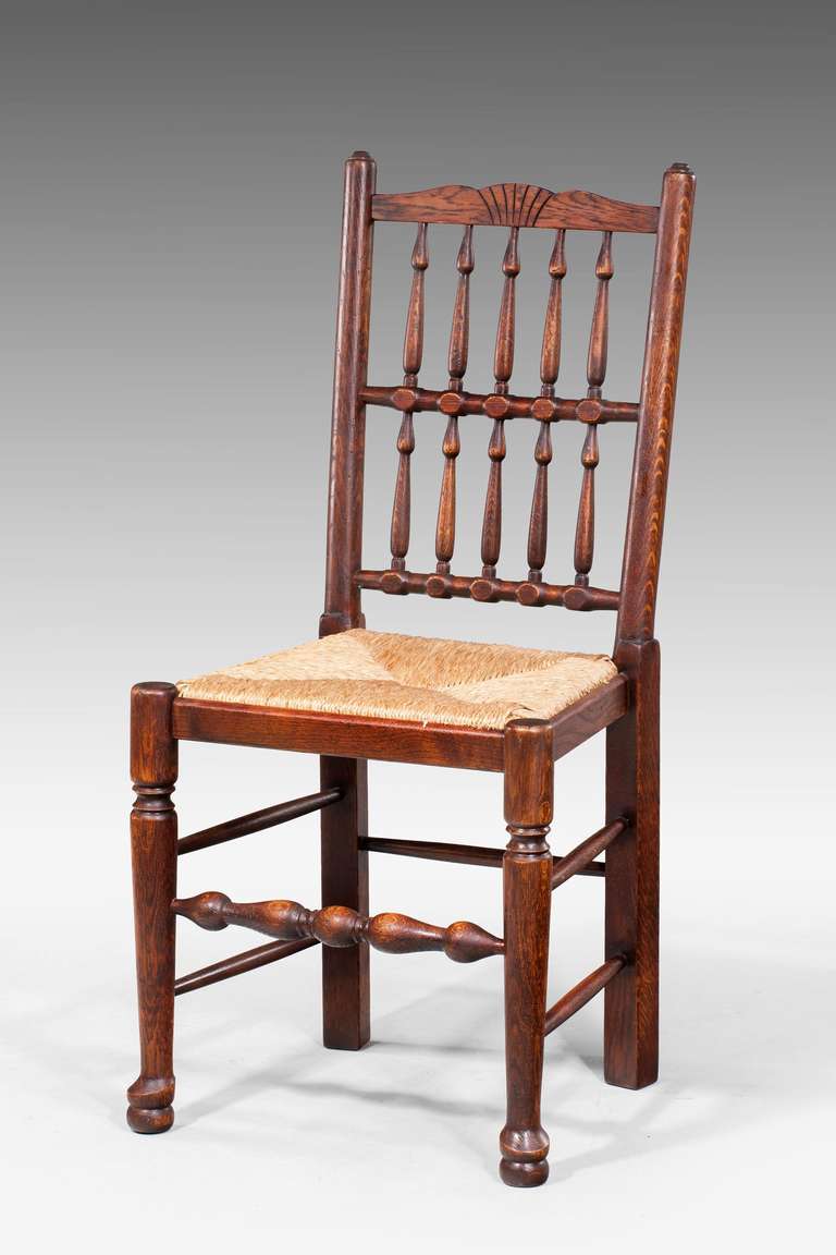 Set of Eight Spindle-Back Dining Chairs at 1stDibs