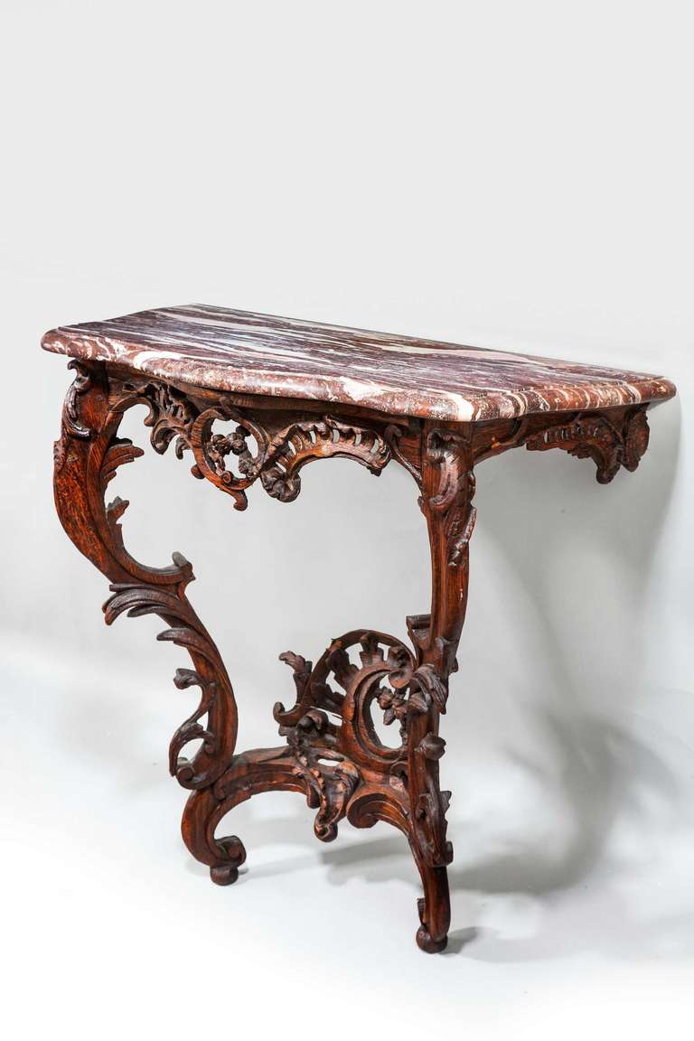 Mid-18th Century Oak Pier Table at 1stDibs