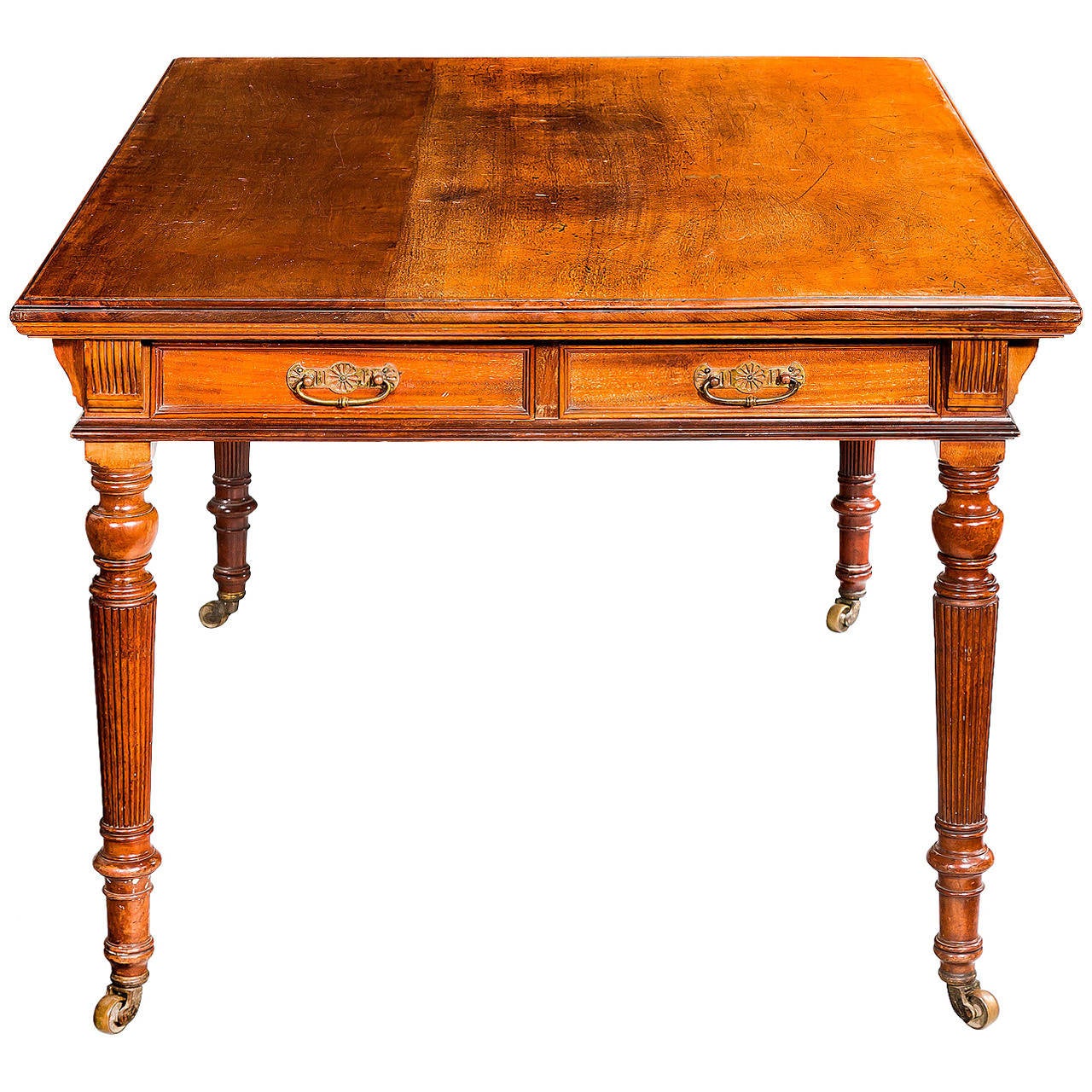 19th Century Large Antique Library Table, Victorian Boardroom at 1stDibs