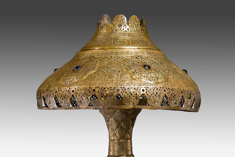 19th Century Syrian Pierced Standard Lamp at 1stDibs