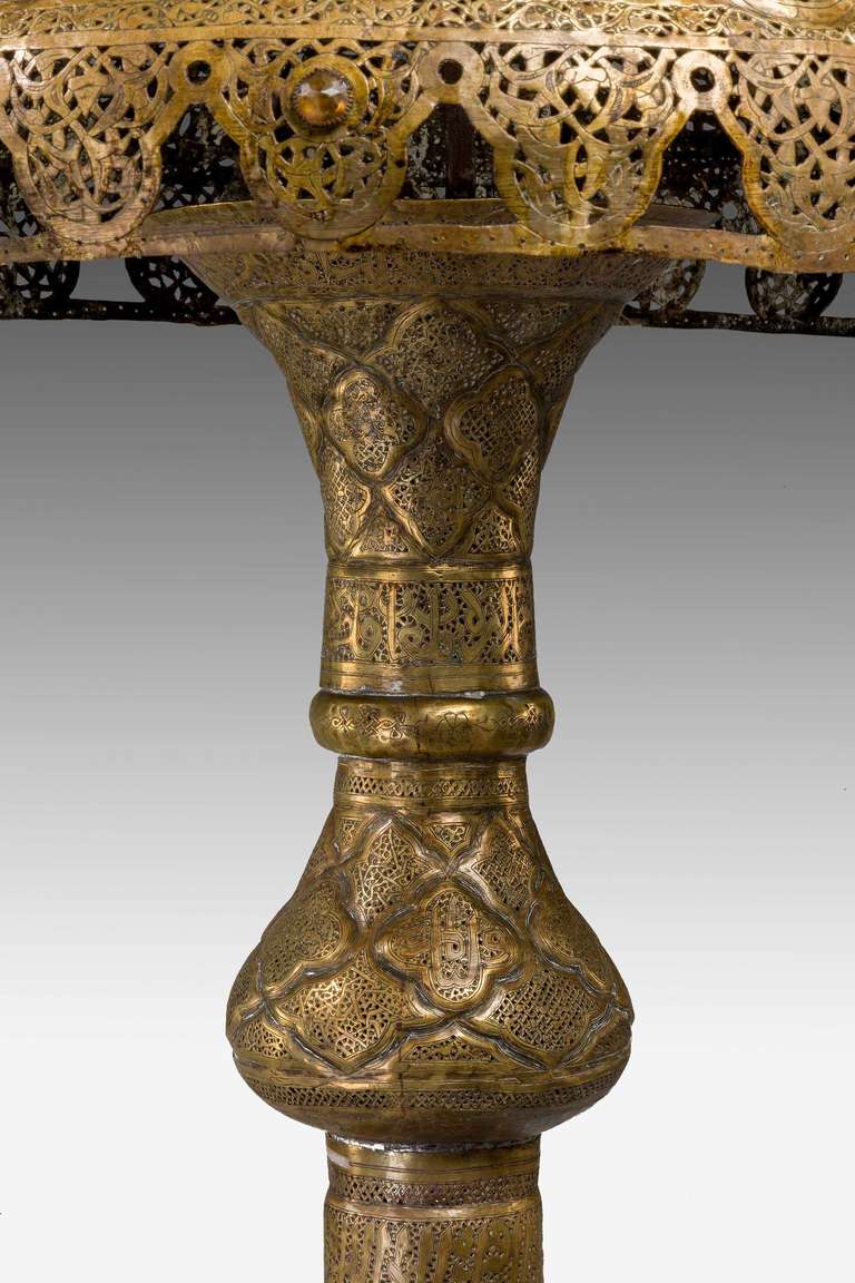19th Century Syrian Pierced Standard Lamp at 1stDibs