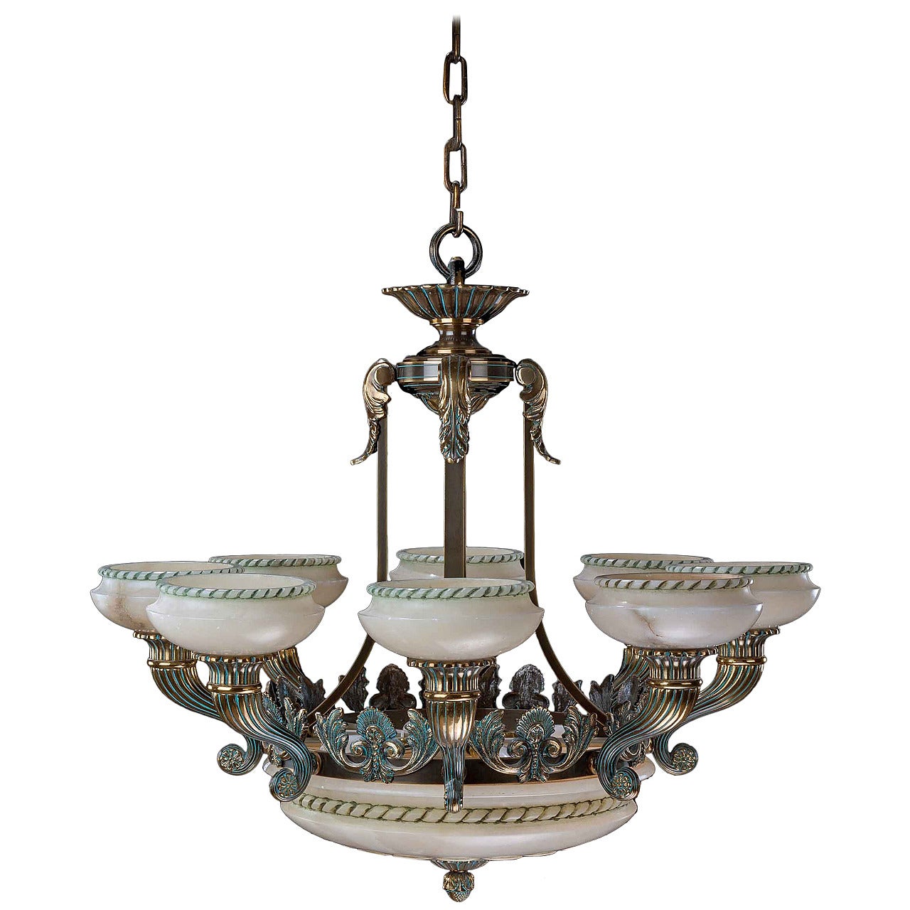 Early 20th Century Eight-Arm Chandelier at 1stDibs