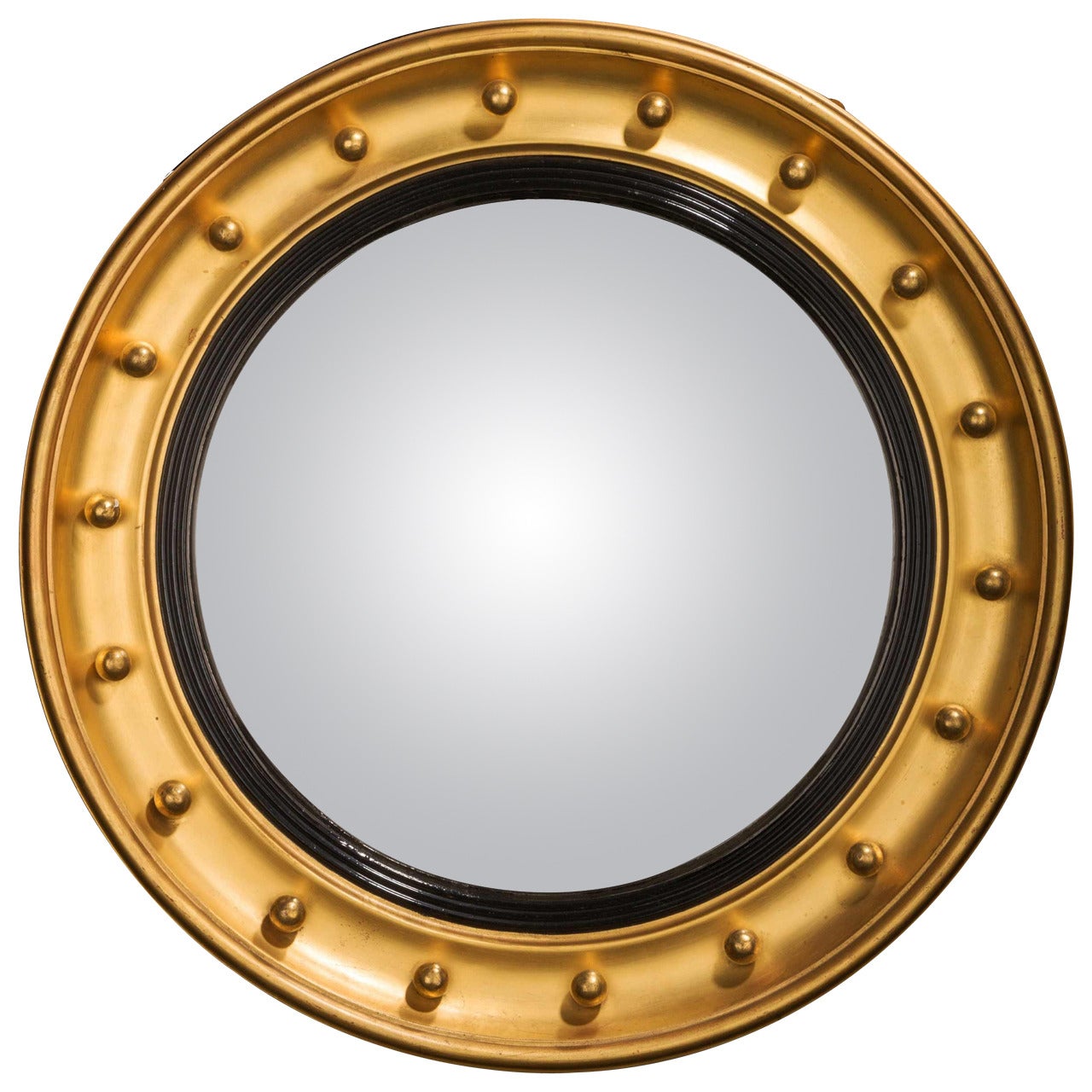 Modern Regency Design Circular Mirror at 1stDibs