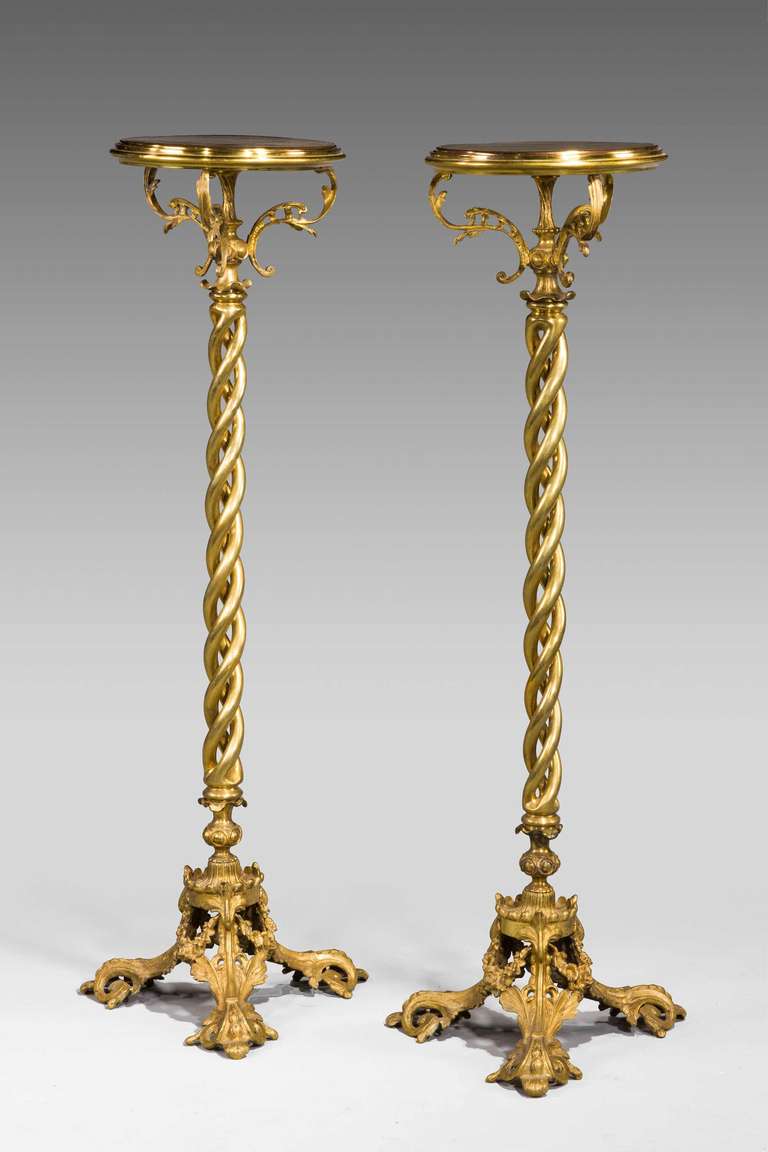 Pair of 19th Century Torcheres For Sale at 1stDibs