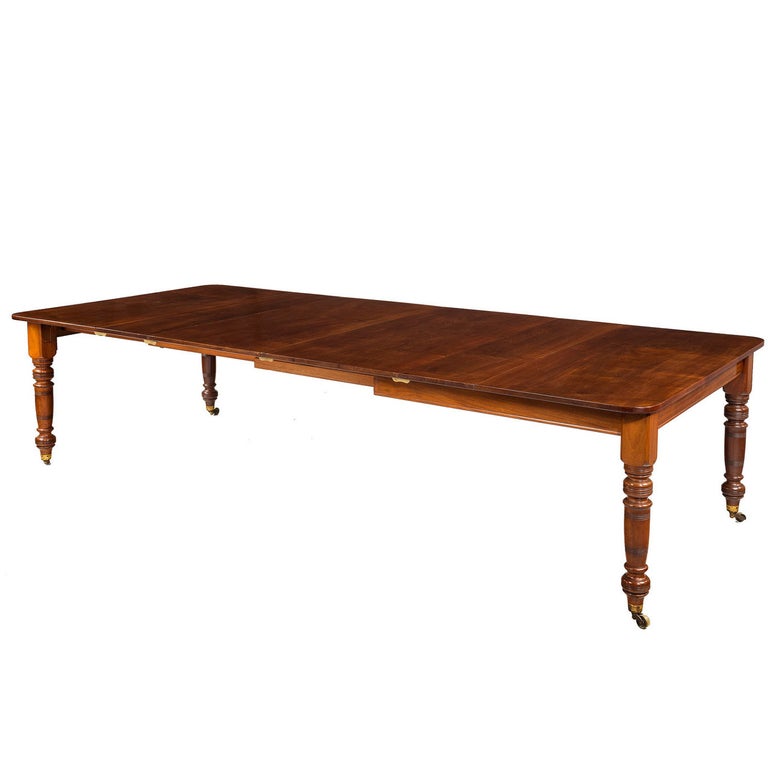 Late Regency Period Square Dining Table at 1stDibs