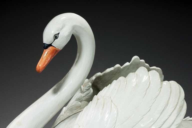Large Pottery Swan at 1stDibs
