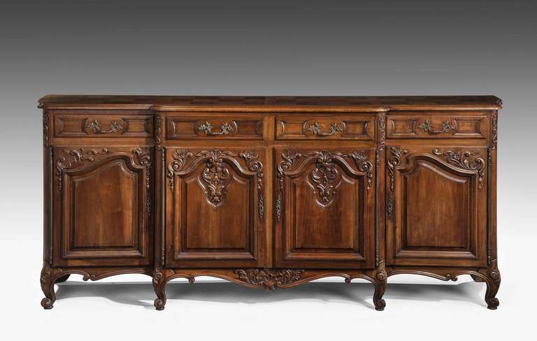 Early 20th Century Breakfront Chesnut Buffet at 1stDibs | breakfront buffet