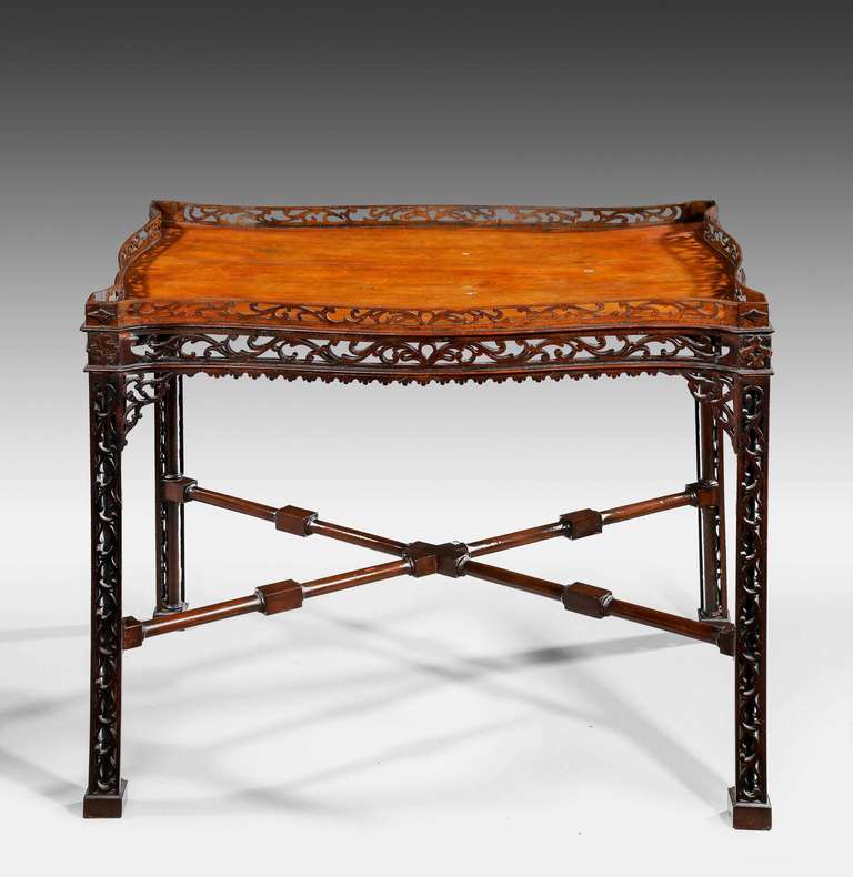 Chippendale Period Mahogany Silver Table at 1stDibs