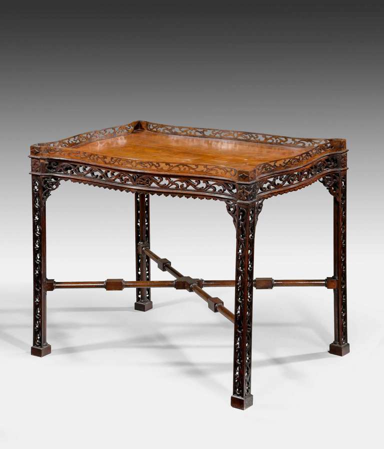 Chippendale Period Mahogany Silver Table at 1stDibs