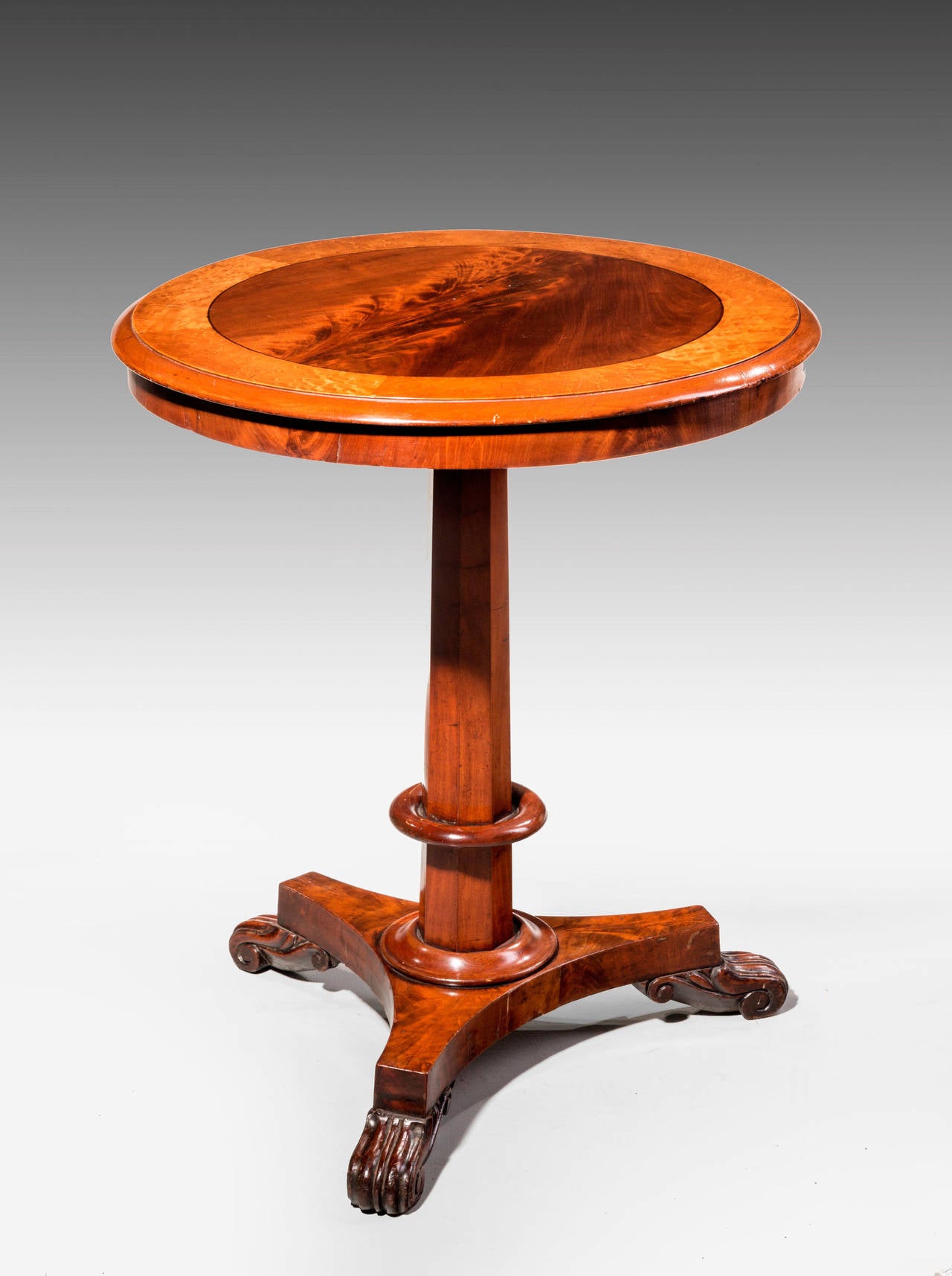Regency Period Mahogany Circular Occasional Table at 1stDibs